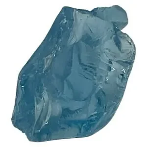 Unbranded | Other | Satin Blue Translucent Art Glass Cullet Glowing ...
